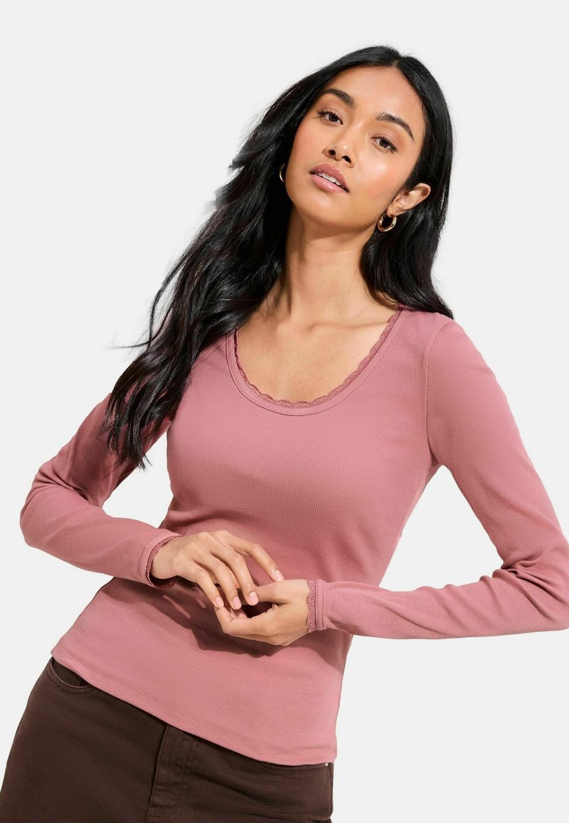 Friends Like These SCOOP NECK - Langarmshirt - blush pink/pink - Zalando.ch