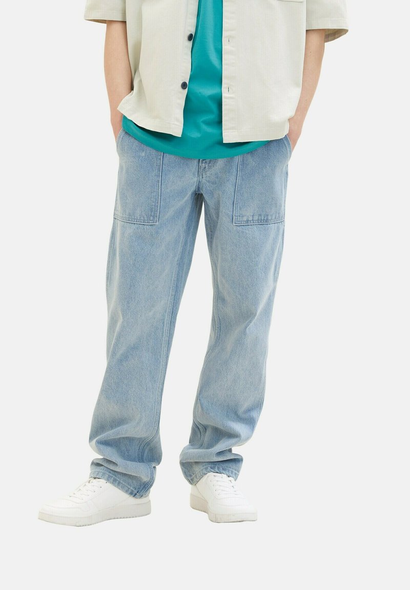 TOM TAILOR DENIM Relaxed fit jeans - used bleached blue denim ...