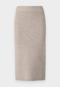 VILA VILOLO MIDI SKIRT - Kynähame - natural melange/beige - Zalando.fi