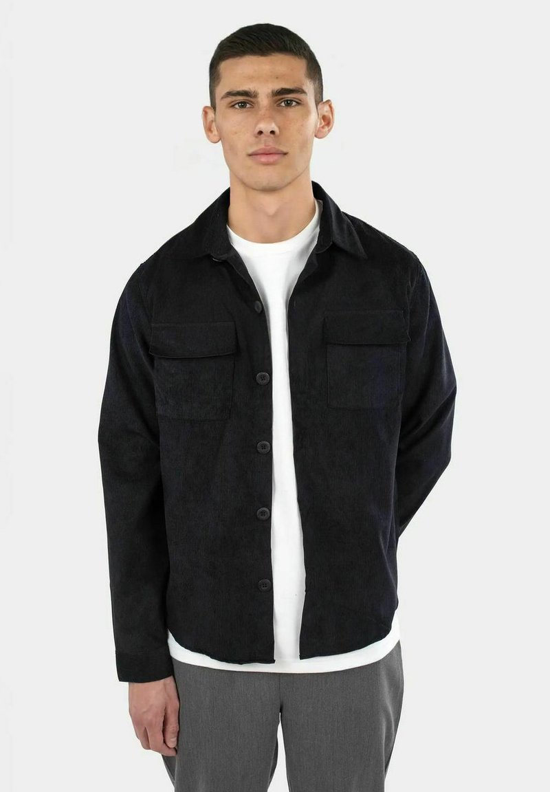 CISZERE ADEN BUTTON OVERSHIRT - BLACK - Shirt - black - Zalando