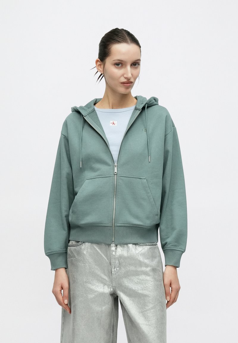 Calvin Klein Jeans ARCHIVE LOGO FRENCH - Zip-up sweatshirt - autumn ...