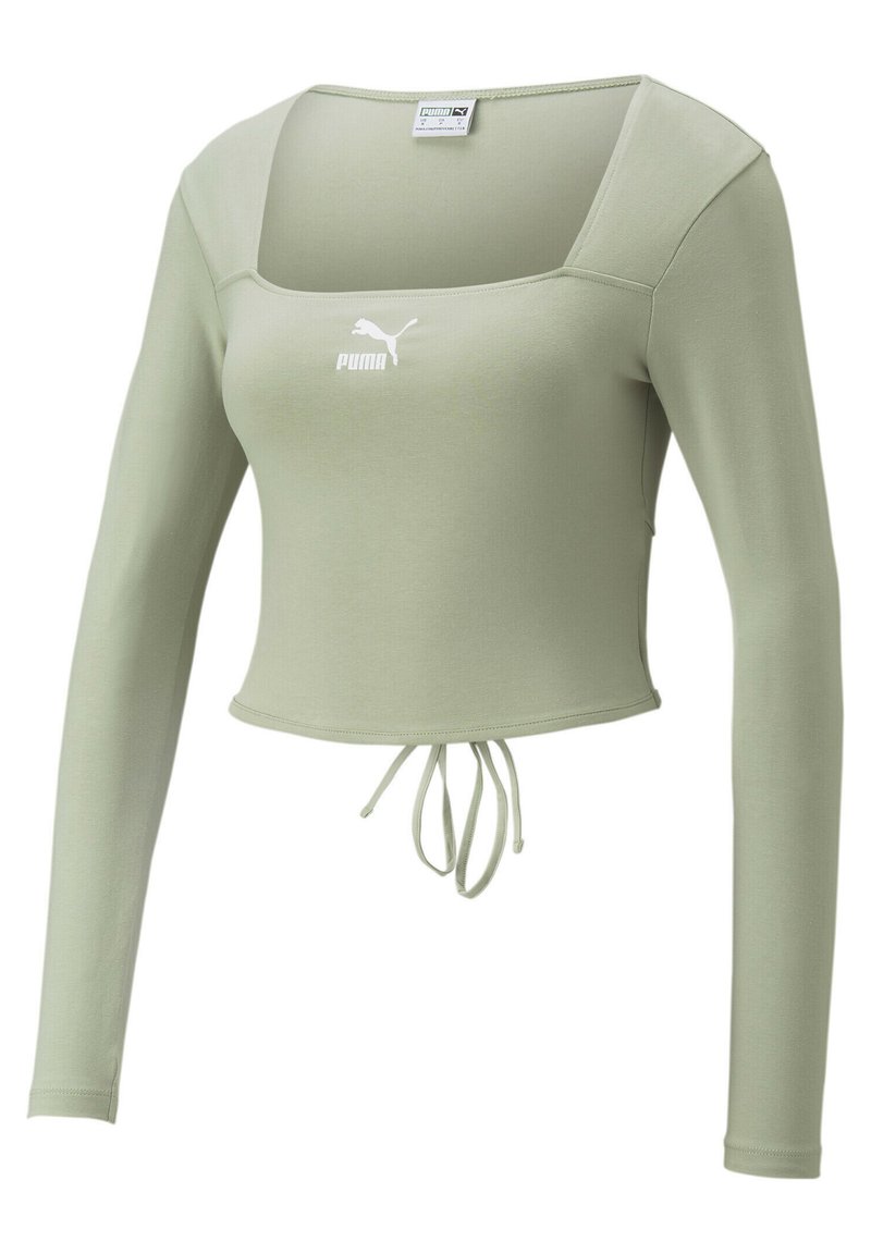 Puma CLASSICS BOLERO - Langarmshirt - desert sage/grün - Zalando.at