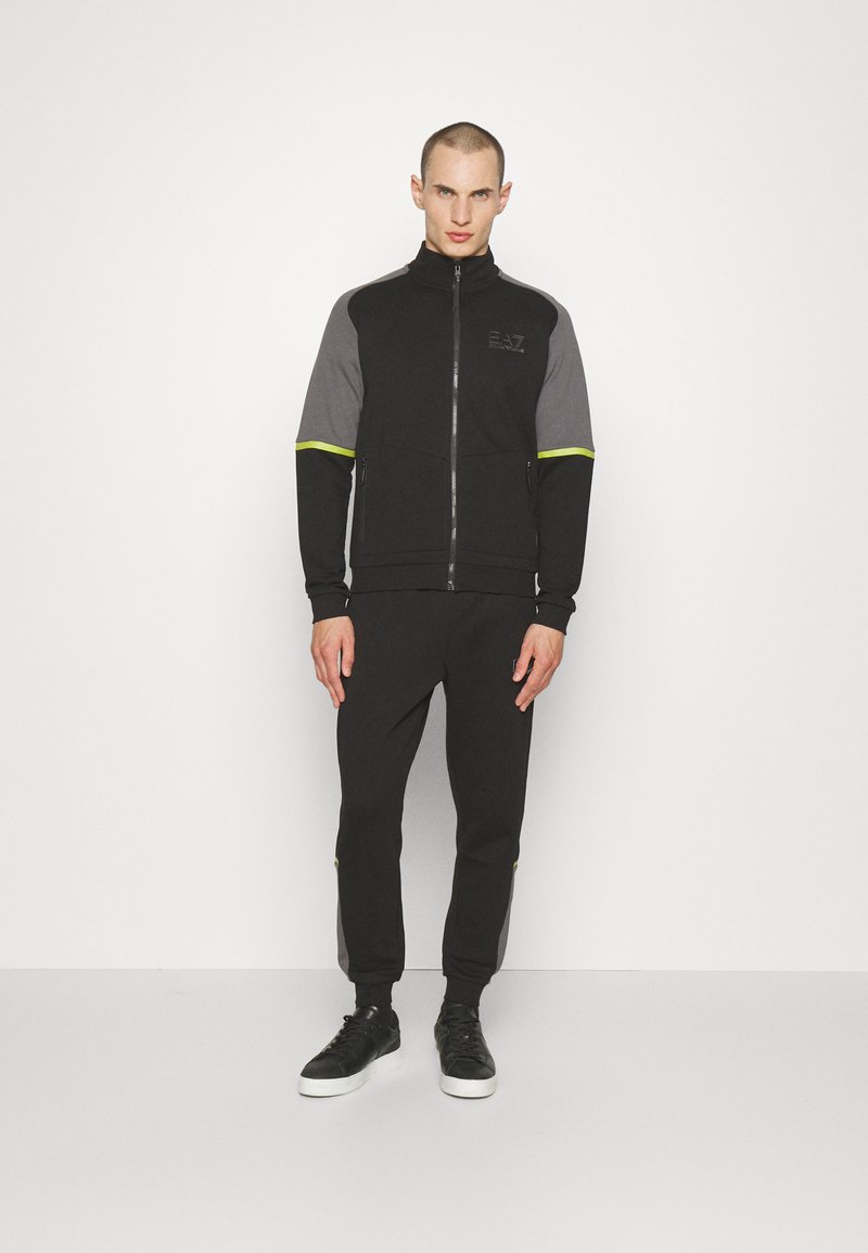 EA7 Emporio Armani TRACKSUIT - Survêtement - nero/noir - ZALANDO.FR