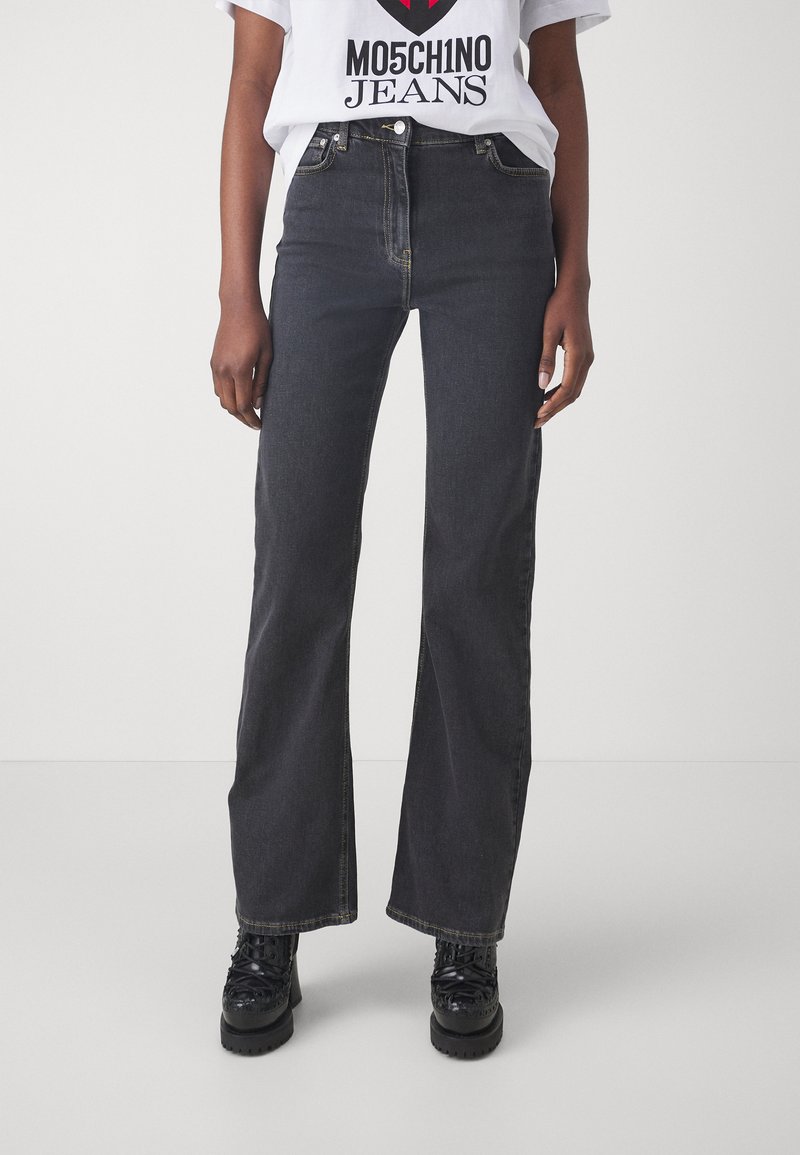 MOSCHINO JEANS TROUSERS - Jeans Straight Leg - black/schwarz - Zalando.ch
