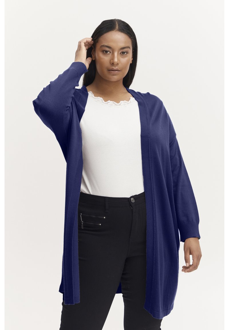 Fransa FPBLUME CAR - Cardigan - medieval blue/blå - Zalando.no