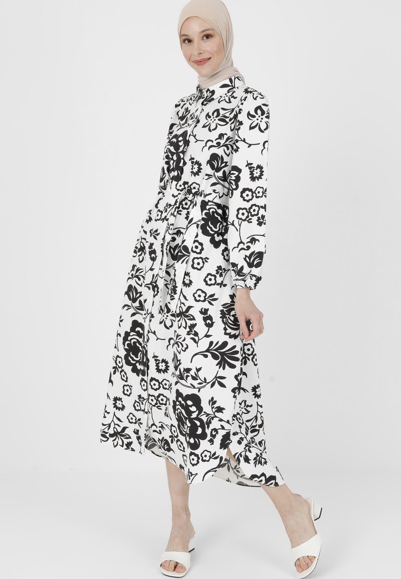 Modanisa Abito a camicia - black/nero - Zalando.it