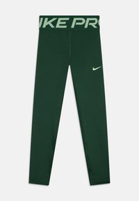 Nike Performance DF PRO LEGGINGS - Leggings - fir/barely volt/vert ...