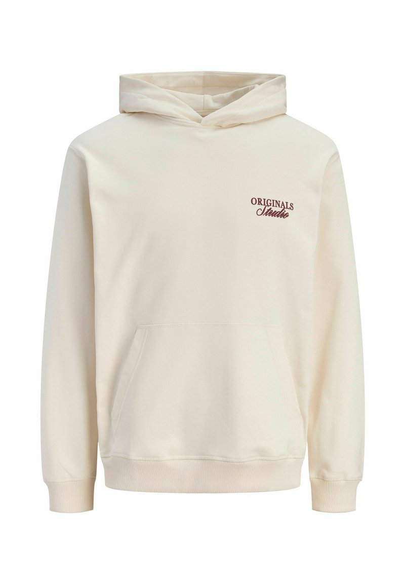 Jack & Jones JORNORREBRO TYPO BACK HOOD SN - Hoodie - antique white ...