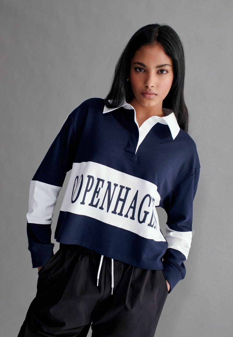 Next RUGBY - Polo marškinėliai - navy/mėlyna - Zalando.lt