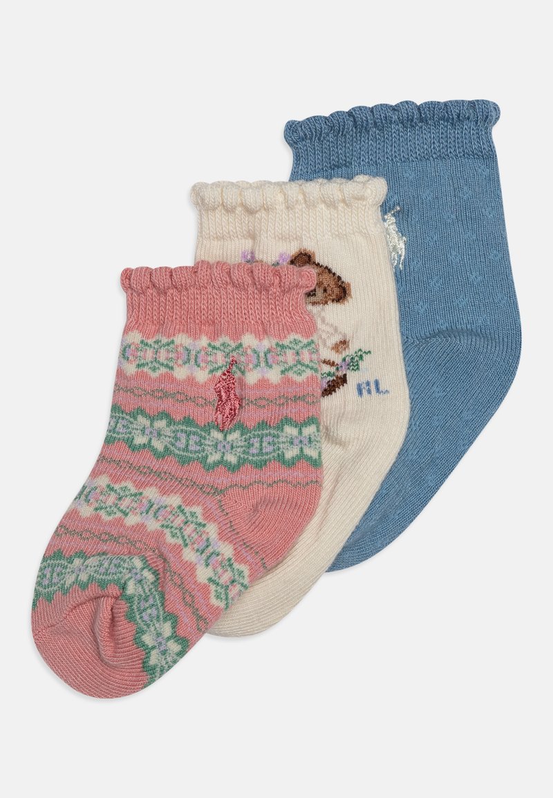 Polo Ralph Lauren BABY COTSWOLDS CREW UNISEX 3 PACK - Sokker - ivory ...