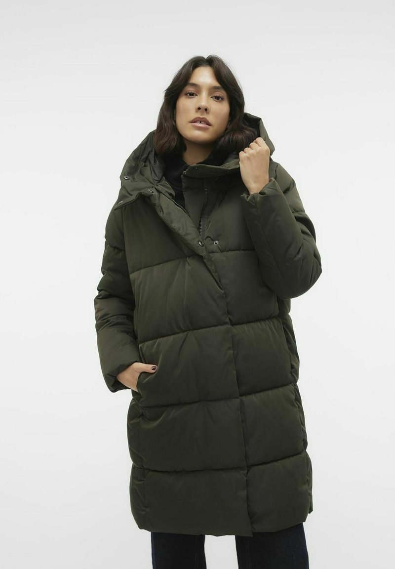 Vero Moda - Płaszcz zimowy/ciemnozielony - Zalando.pl