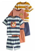 Next SHORT PYJAMAS 3 PACK - Pyjama set - animal pocket/brown - Zalando