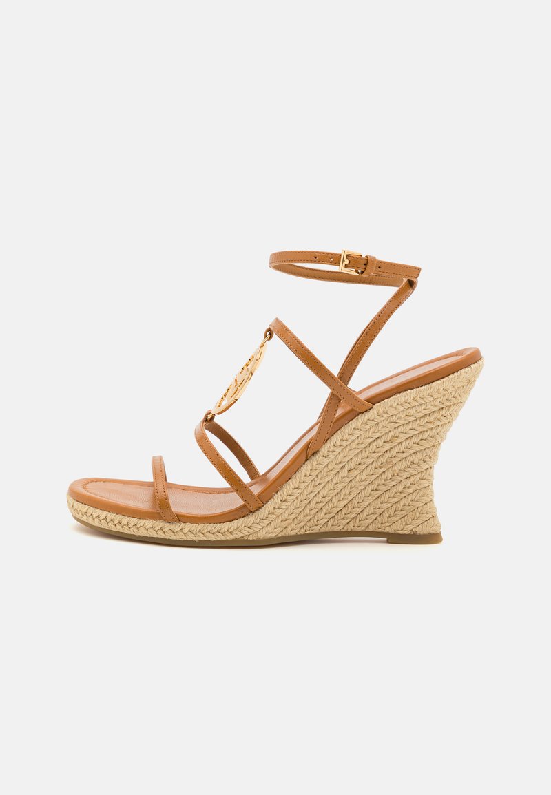 Tory Burch CAPRI MILLER WEDGE - High Heel Sandalette - caramel corn ...