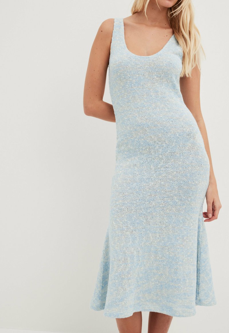 NA-KD MIT FLIESSENDEM ROCK - Jumper dress - light blue/blue - Zalando.ie