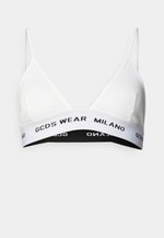GCDS BASIC TRIANGLE BRA - Triangle bra - bianco ottico/grey - Zalando.co.uk