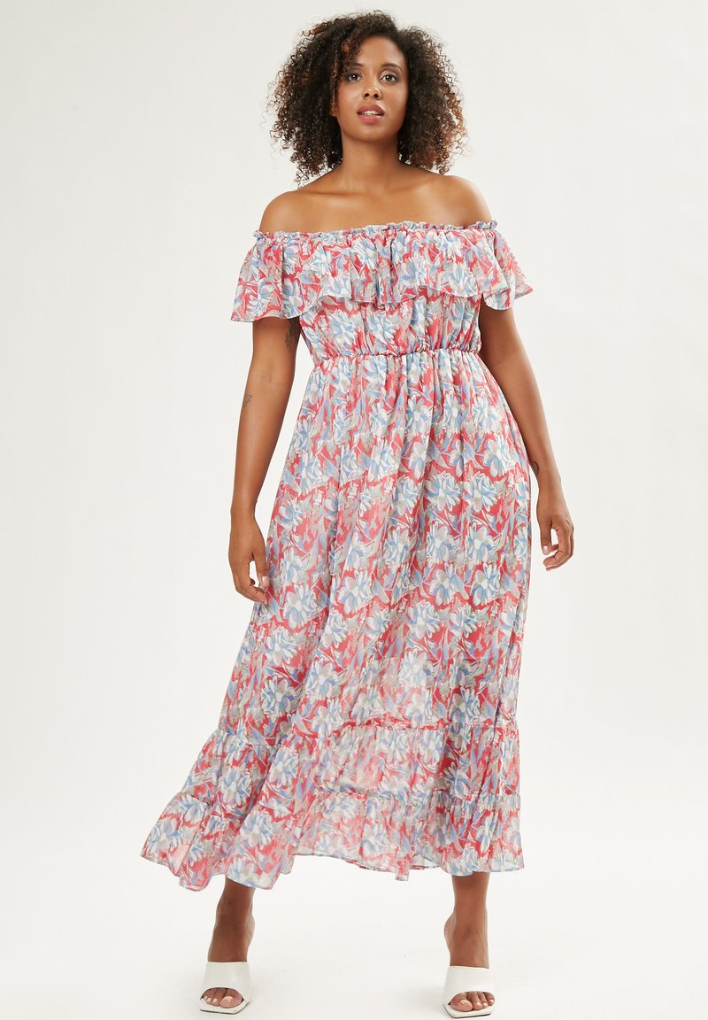 Maison Form'elle OFF SHOULDER - Robe longue - multicolor/rose - ZALANDO.FR