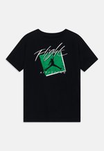 Jordan FADED FLIGHT UNISEX - Nyomott mintás póló - black/fekete ...