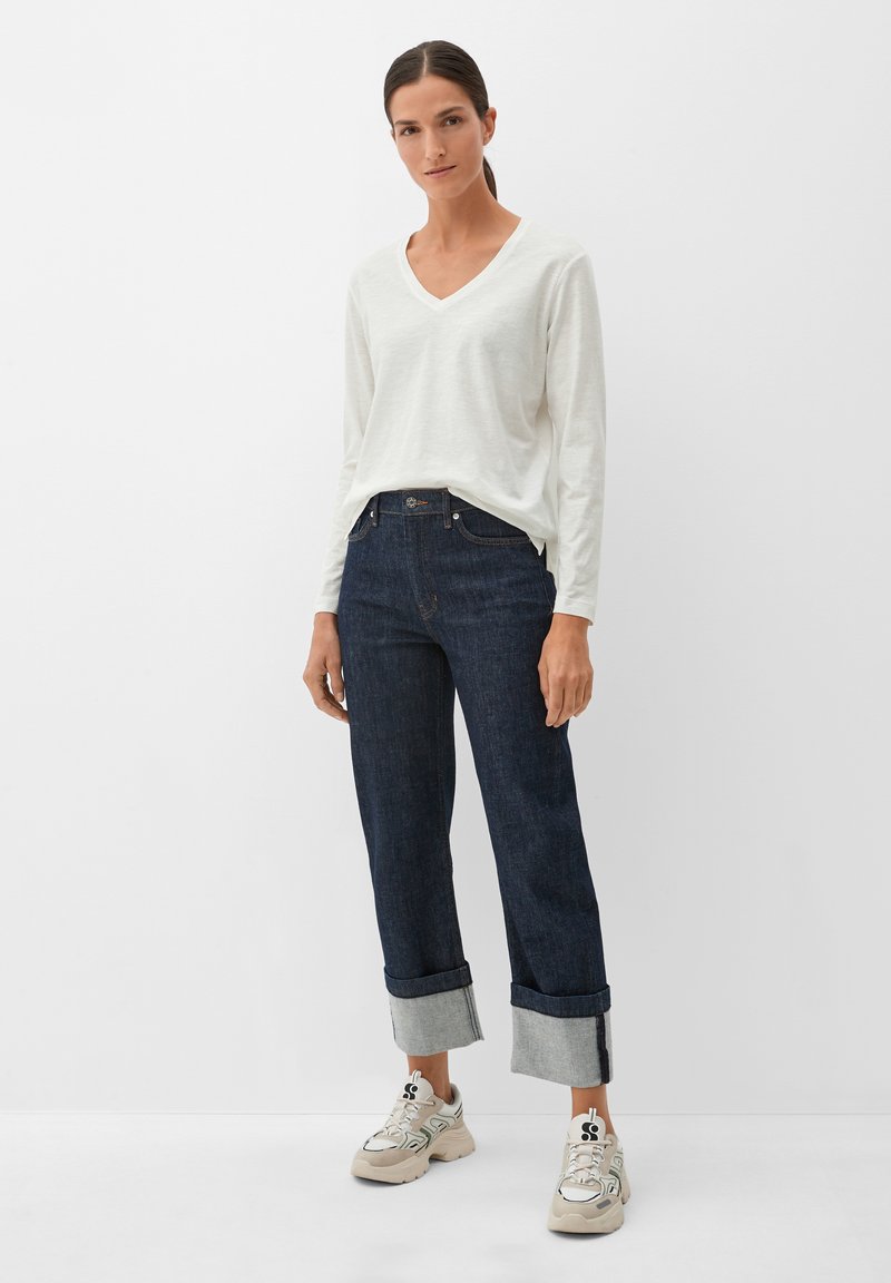 s.Oliver Long sleeved top - ecru/off-white - Zalando