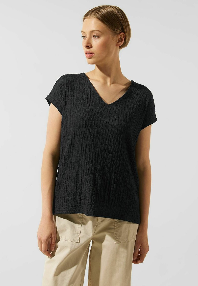 Street One STRUKTUR - T-Shirt print - schwarz - Zalando.de