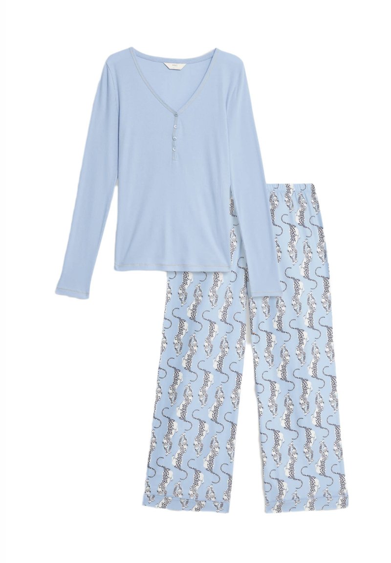 Marks & Spencer PRINTED SET - Pyjamas - light wedgewood/blue - Zalando