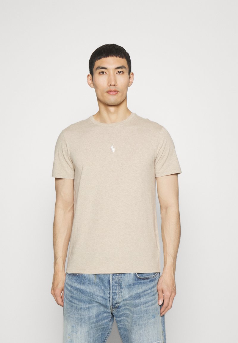 Polo Ralph Lauren SHORT SLEEVE - T-shirt basic - sand heather/beige ...