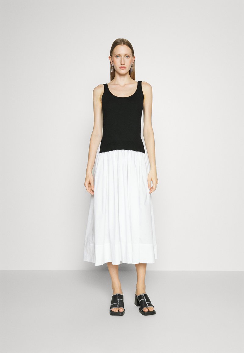 STAUD COREY DRESS - Strickkleid - black/white/schwarz - Zalando.ch