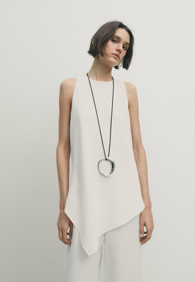 Massimo Dutti Blouse - white - Zalando