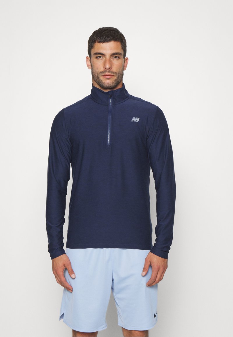 New Balance CORE SPACE DYE 1/4 ZIP - Top s dlouhým rukávem - team royal ...