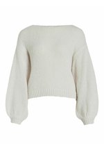 VILA Strickpullover - white sand/weiß - Zalando.de