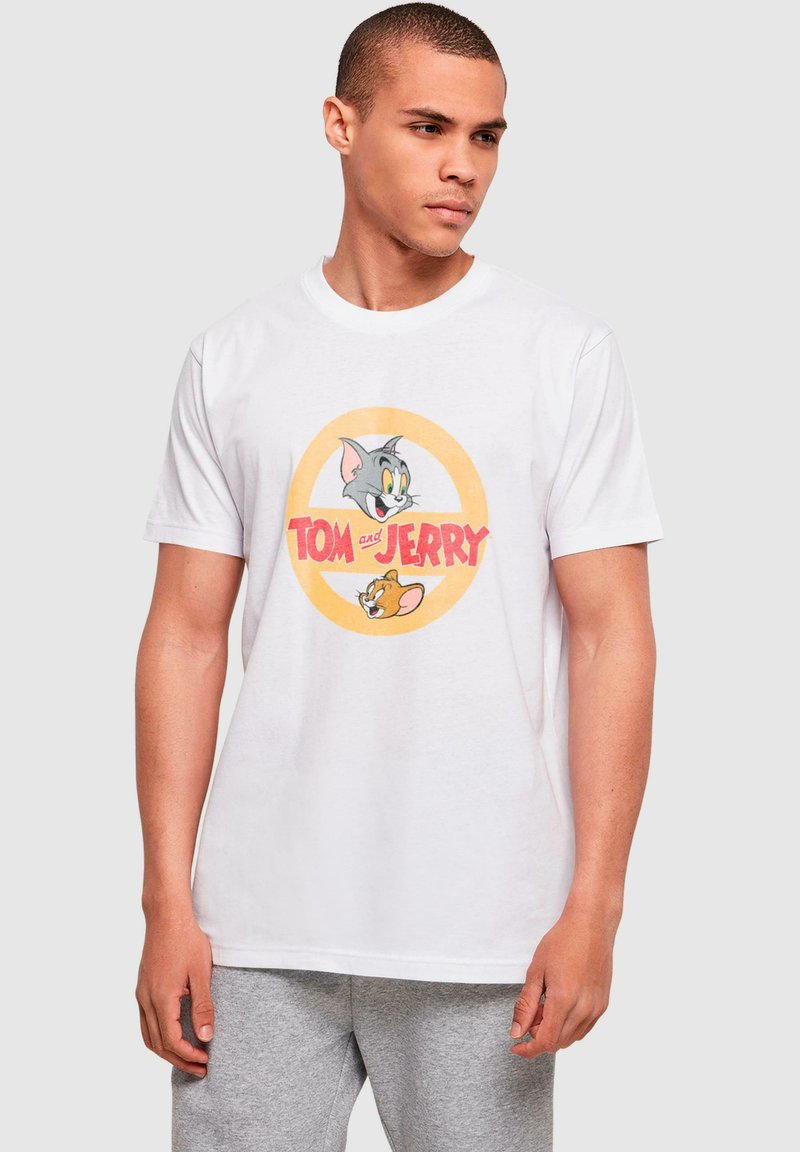 ABSOLUTE CULT TOM AND JERRY - CIRCLE ONE - Print T-shirt - white ...