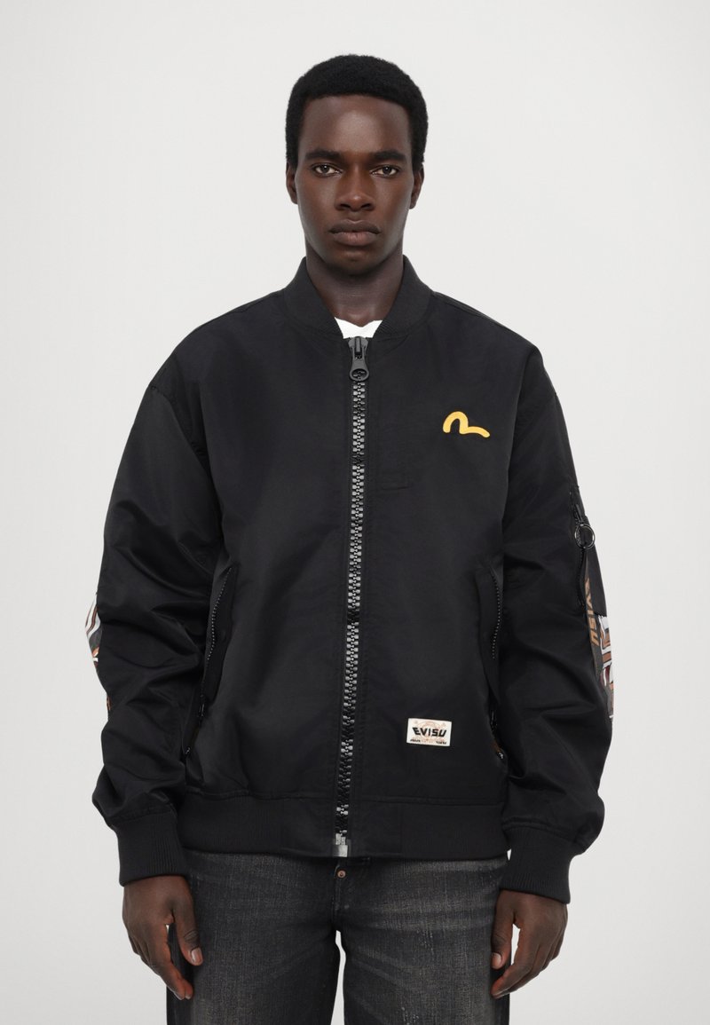 Evisu VIRTUAL VACATION DAICOCK PRINT JACKET - Bomber Jacket - black ...