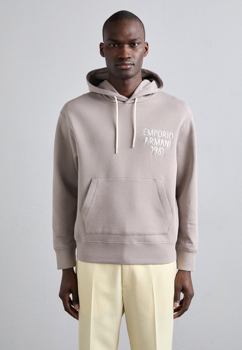 Emporio Armani Sweatshirt - chain moon/light brown - Zalando.co.uk