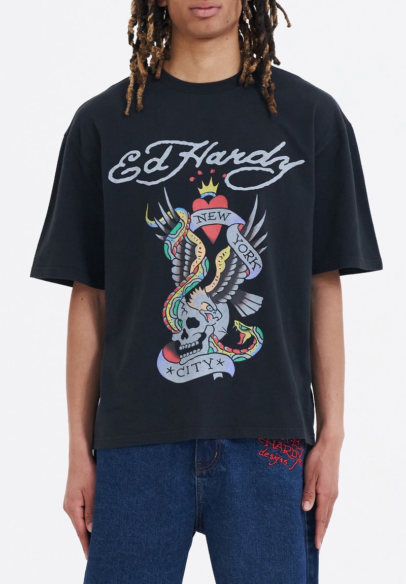 Ed Hardy Camiseta estampada - black/negro - Zalando.es