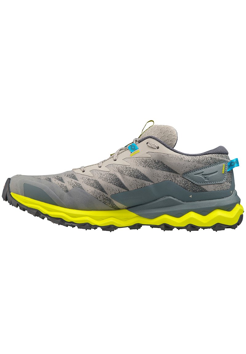 Mizuno WAVE DAICHI - Chaussures de running - ghost gray ombre blue bolt ...