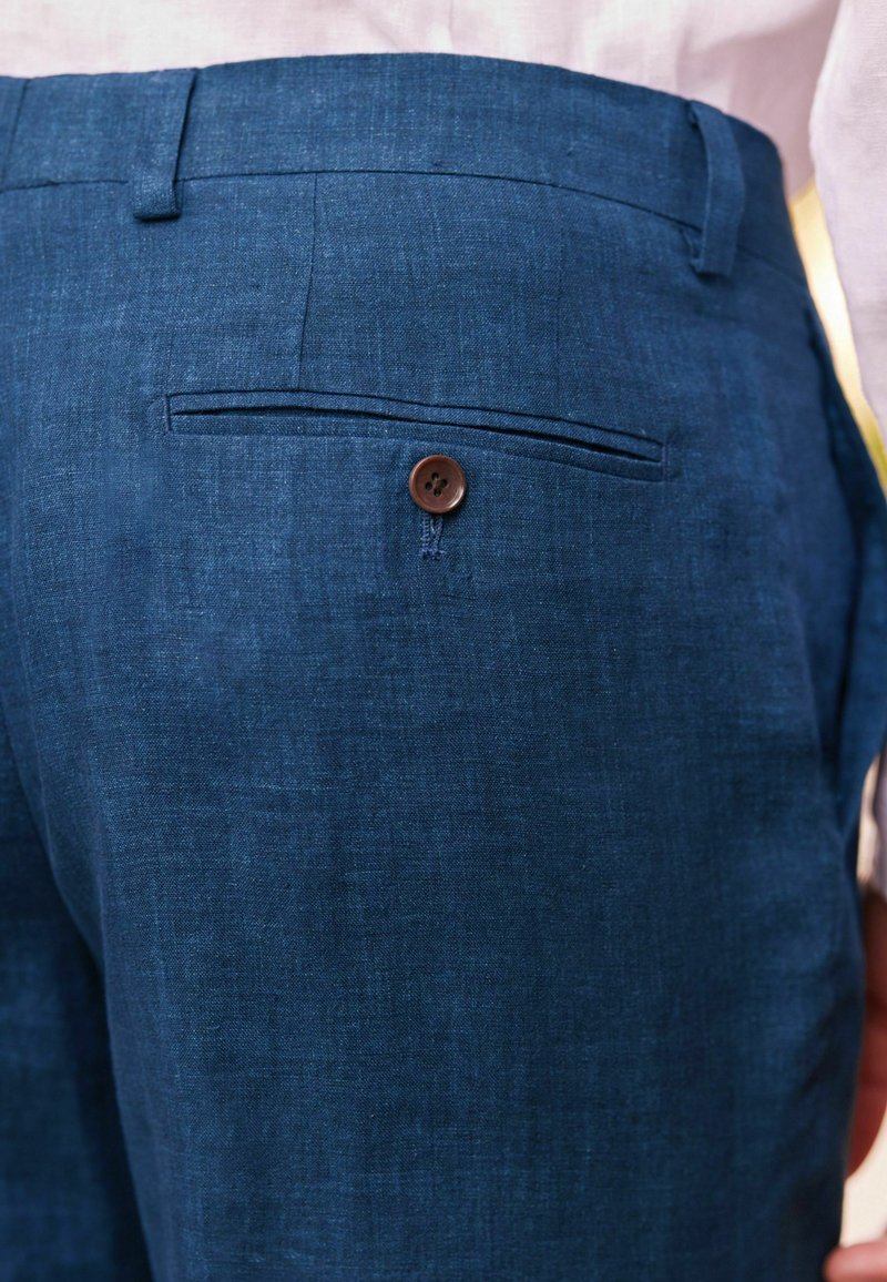 Next ITALIAN LINEN CHINOS SLIM FIT - Chino - blue/blau - Zalando.at