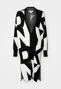 DKNY OPEN STACK LOGO OVERSIZE - Cardigan - black - Zalando.ie