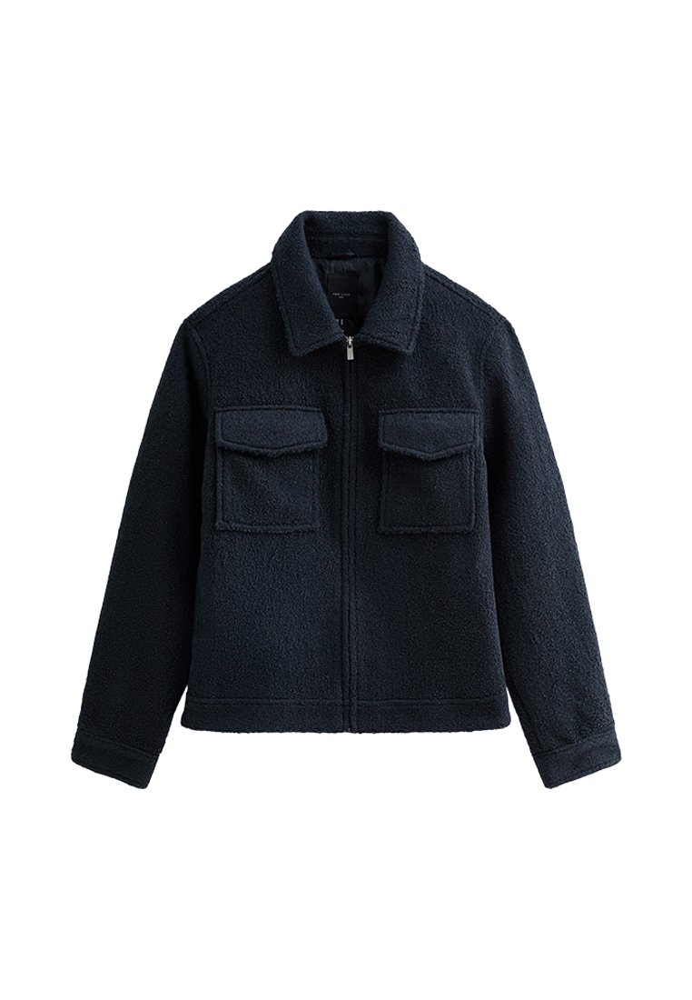 New Look REGULAR FIT BOUCLE - Light jacket - navy/dark blue - Zalando