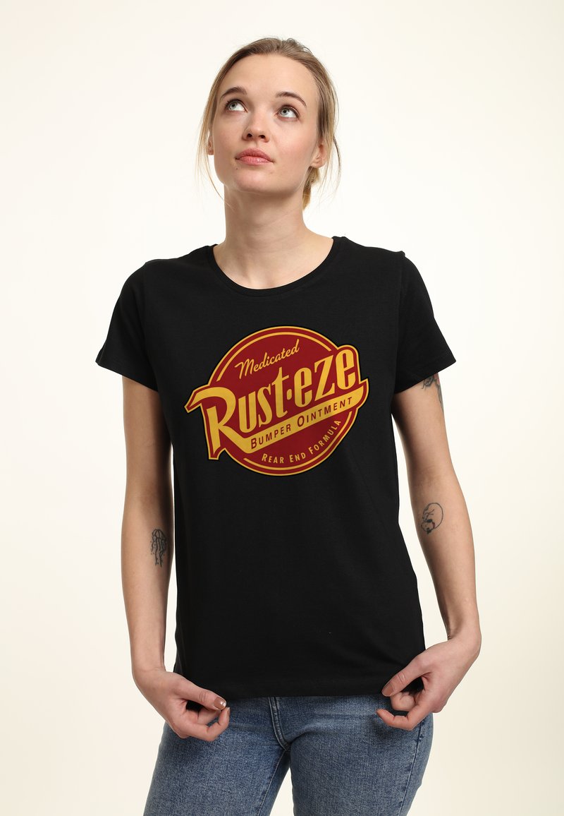 Disney CARS 3 RUSTEZE LABEL - T-Shirt print - black/schwarz - Zalando.de
