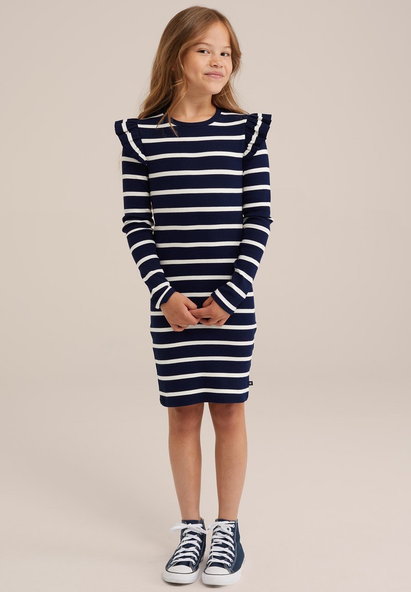 WE Fashion - Sukienka dzianinowa/granatowy - Zalando.pl