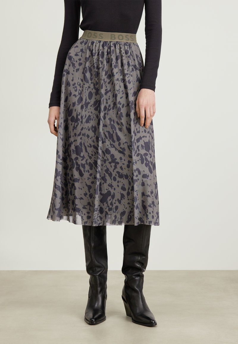 BOSS EBURDANA - Falda acampanada - open miscellaneous/multicolor ...