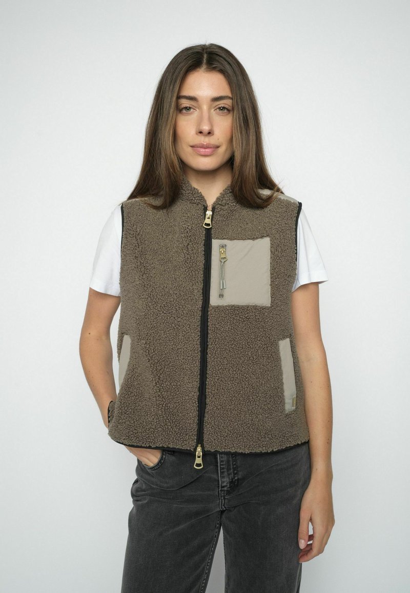 Mos Mosh Veste sans manches - dusty olive/vert - ZALANDO.FR