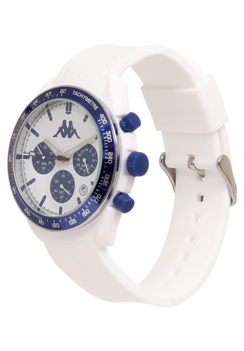 Kappa RUSH - Chronograph watch - white/blue/white - Zalando.ie