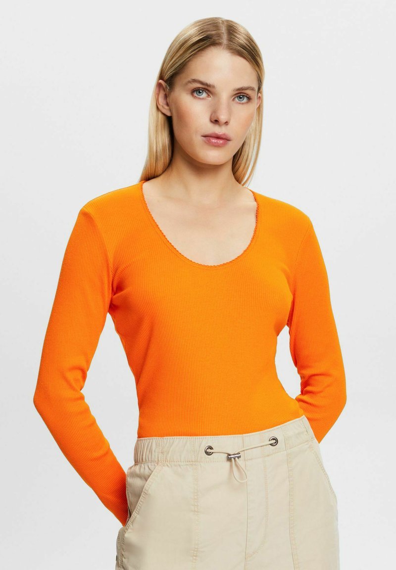 Esprit Langarmshirt - golden orange/orange - Zalando.de