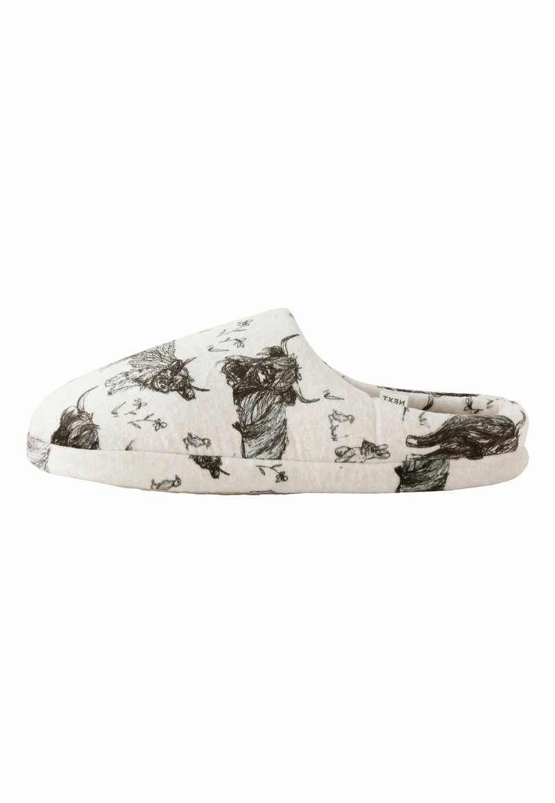 Next REGULAR FIT - HAMISH SKETCH PLUSH - Slippers - neutral/beige - Zalando