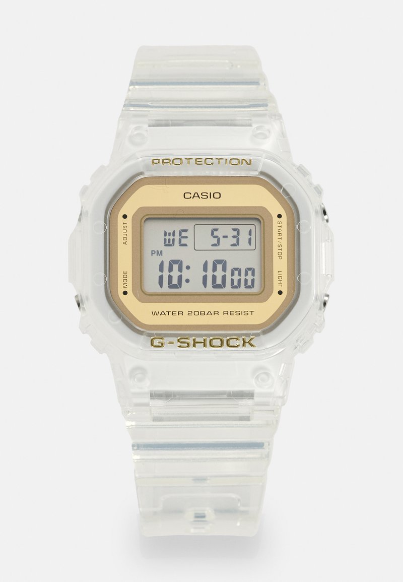 G-SHOCK SKELETON - Digital watch - transparent white gold coloured ...