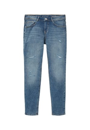 TOM TAILOR Jeans Slim Fit - destroyed mid stone blue denim/destroyed ...