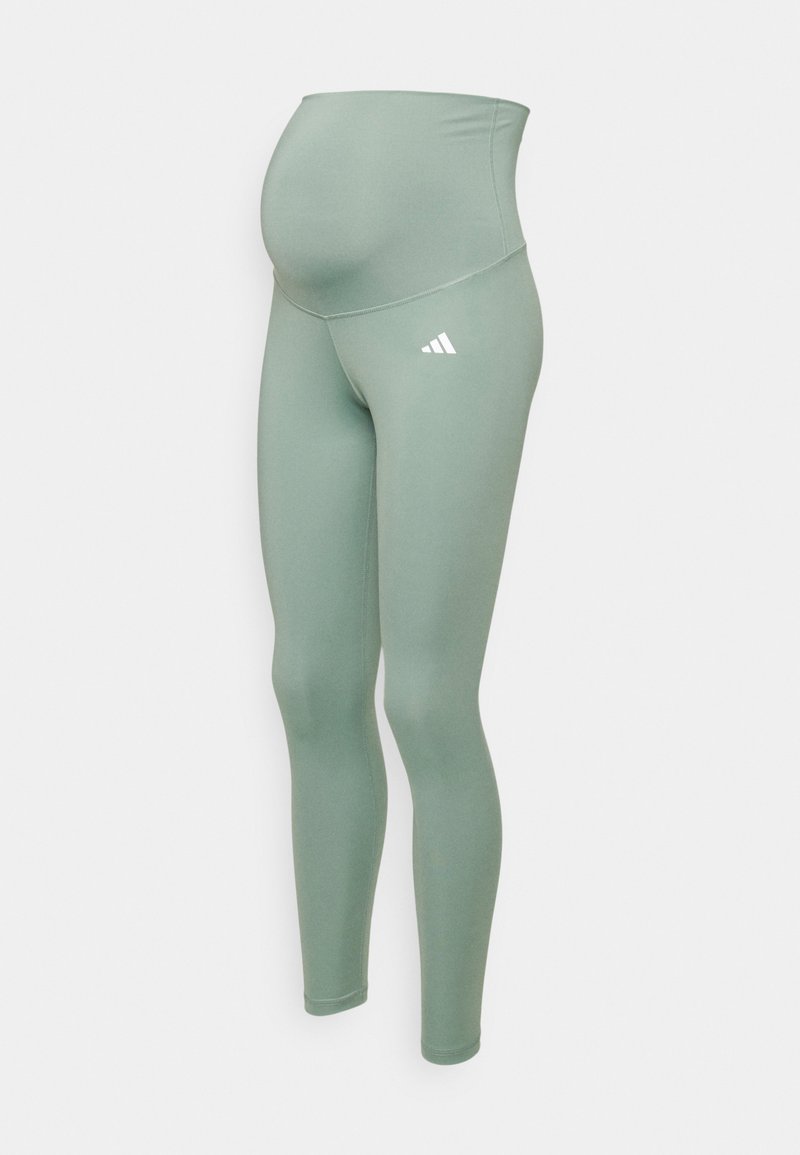 adidas Performance TIG MAT - Leggings - silver green/green - Zalando.co.uk