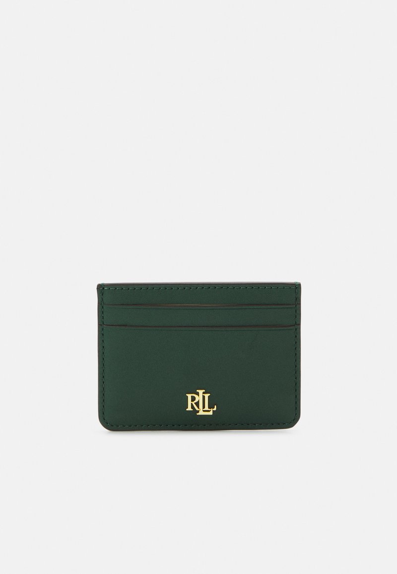 Lauren Ralph Lauren LEATHER CARD CASE - Wallet - season green/green ...