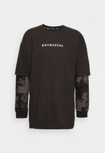 Primitive LEGEND - Bluză cu mânecă lungă - charcoal/negru marmorat ...