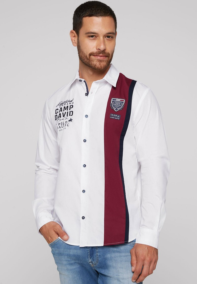 Camp David Shirt - opticwhite/white - Zalando